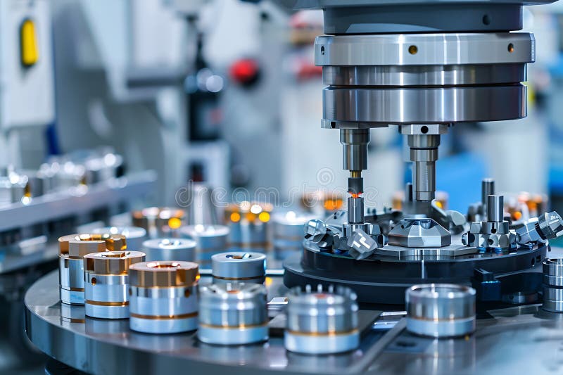 Heavy Automatic Machinery Working in the Lab for Large Scale Work Stock ...