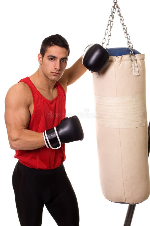 Heavy Bag Workout stock image. Image of fitness, activity - 23247035