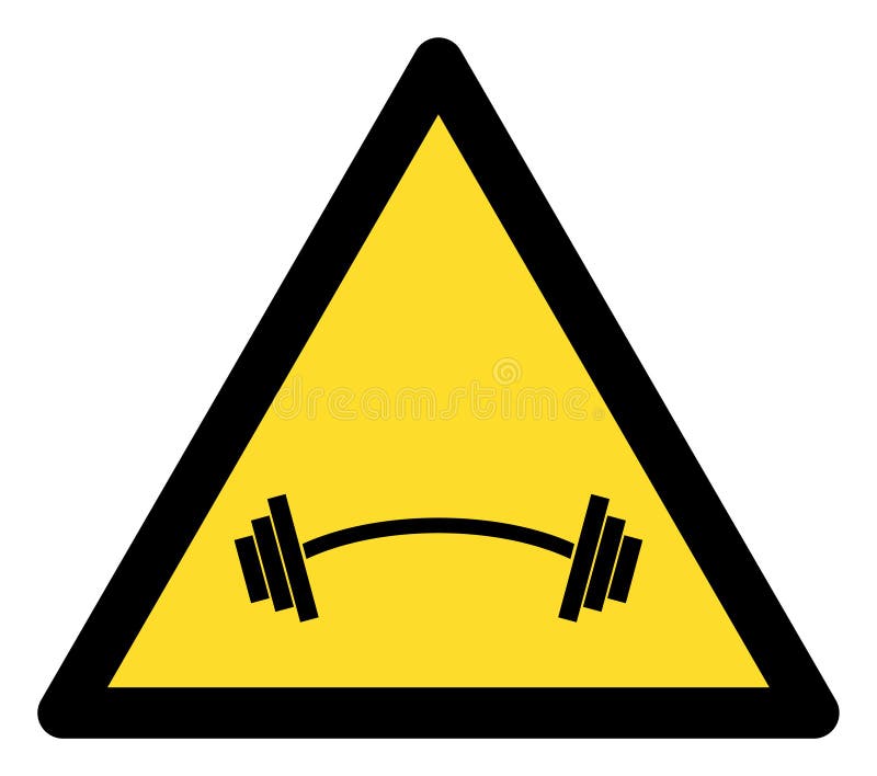 Heavy Warning Sign, Yellow Isolated Sign, Vector Illustration Stock ...