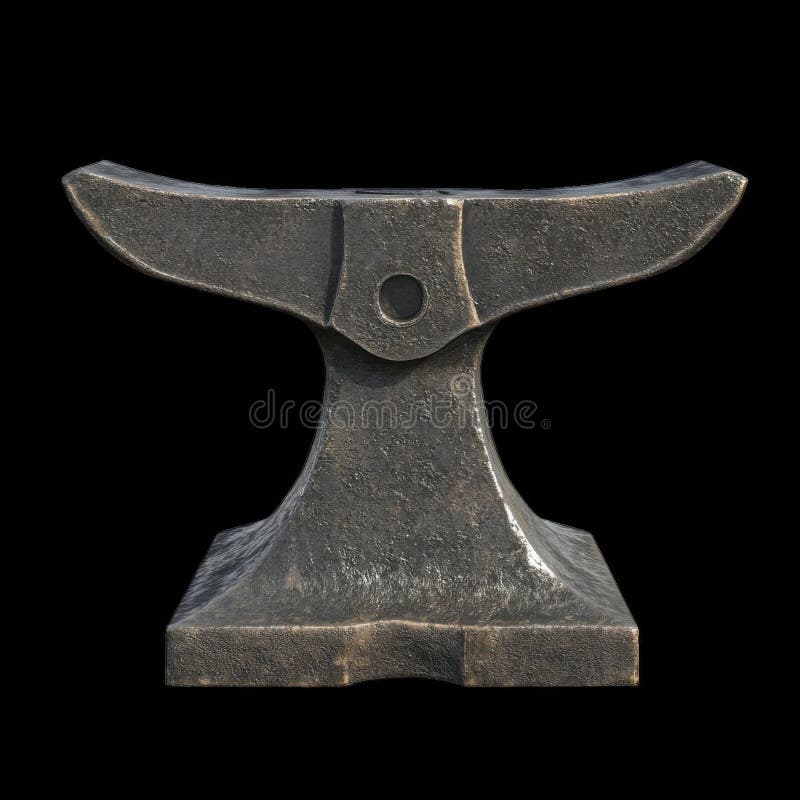 Heavy Blacksmith Anvil with Textured Surface on Transparent Background ...