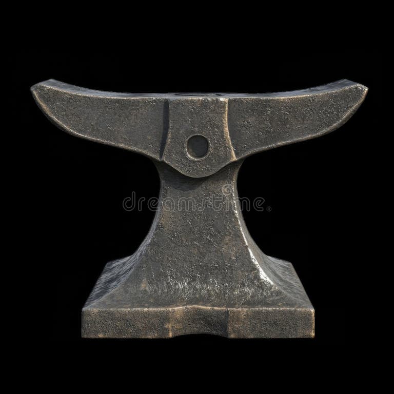 Heavy Blacksmith Anvil with Textured Surface on Transparent Background ...