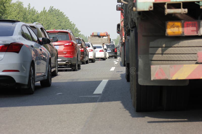 The Heavy Blocked Traffic in the High-speed Way(May 2nd,China ...