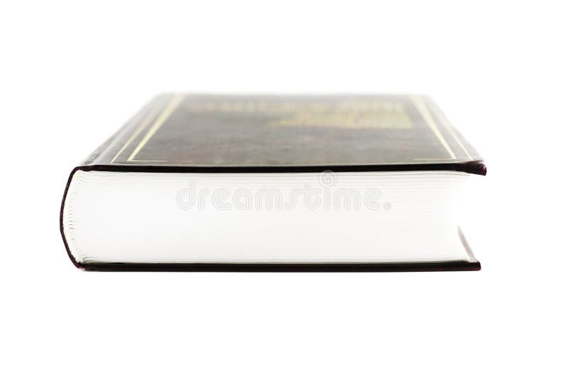 Heavy Book (isolated on White) Stock Photo - Image of notes, library ...