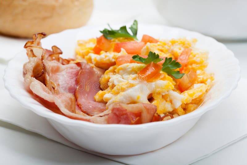 Heavy breakfast stock image. Image of food, bacon, eggs - 28503449