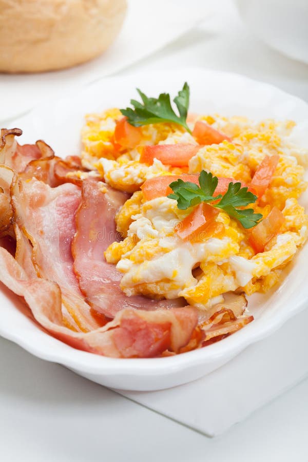 Heavy breakfast stock image. Image of food, bacon, eggs - 28503449