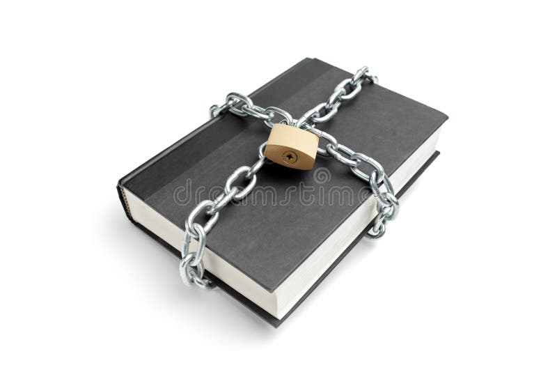 Padlock and chain stock image. Image of chain, isolated - 18059623