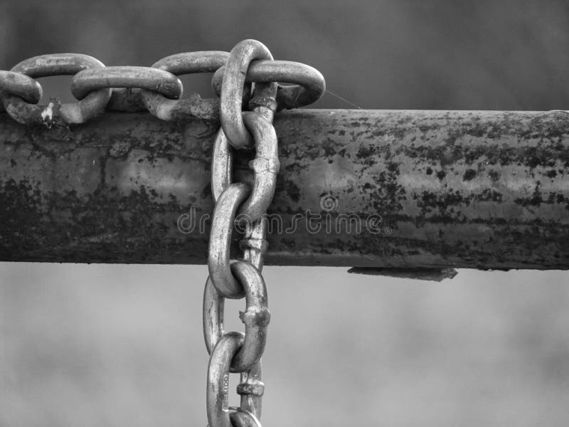 Heavy Chain 1 stock photo. Image of pole, white, unique - 54800952