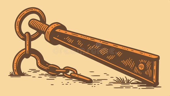 Heavy Chain Shackle Security, Industrial Strength Element and Safety ...