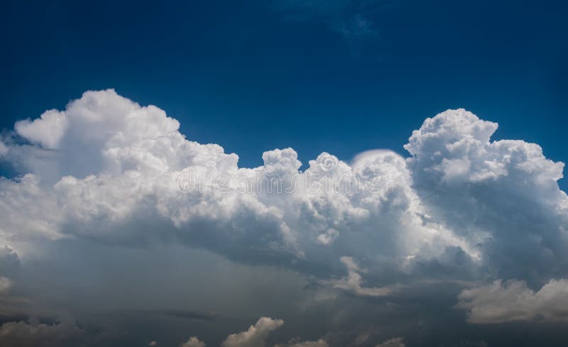 Heavy clouds and blue sky stock photo. Image of large - 196487486