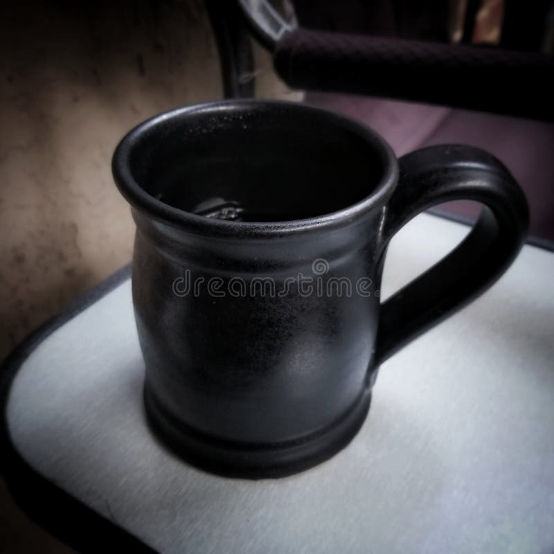 Heavy Coffee Mug stock image. Image of porcelain, white - 203982425