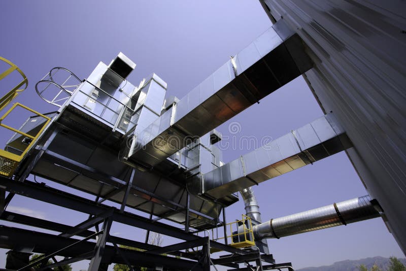 Heavy Construction Dust Collector Stock Image - Image of building ...