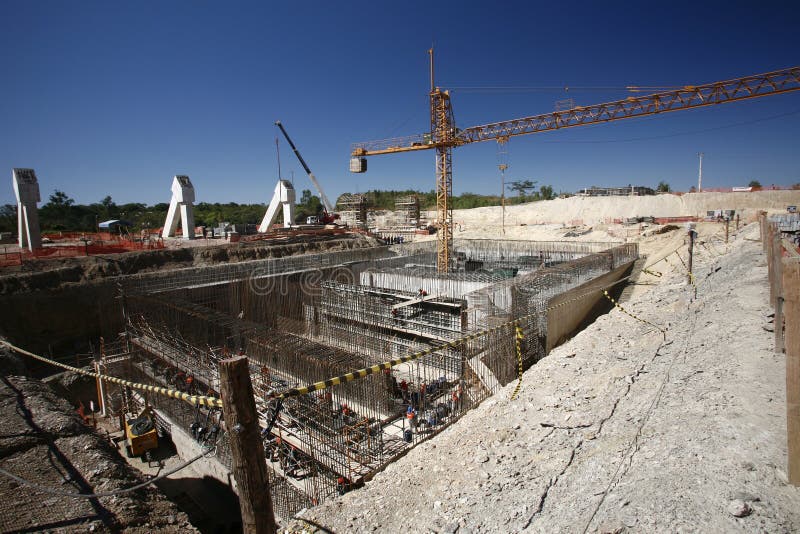Heavy construction stock photo. Image of building, high - 51032288