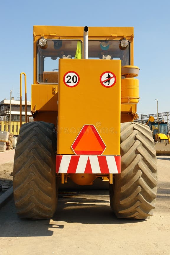 Heavy construction machine stock image. Image of roadwork - 2218547