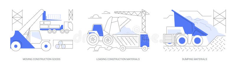 Heavy Construction Machinery Abstract Concept Vector Illustrations ...