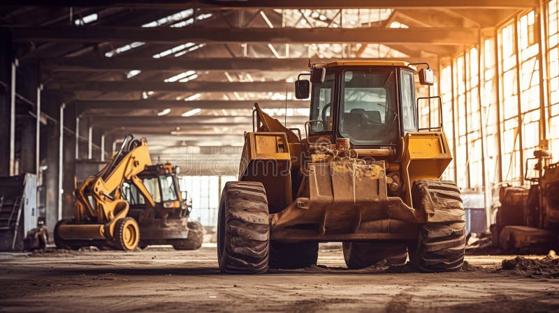 Heavy Equipment for Digging and Moving Things.AI Generated Stock ...