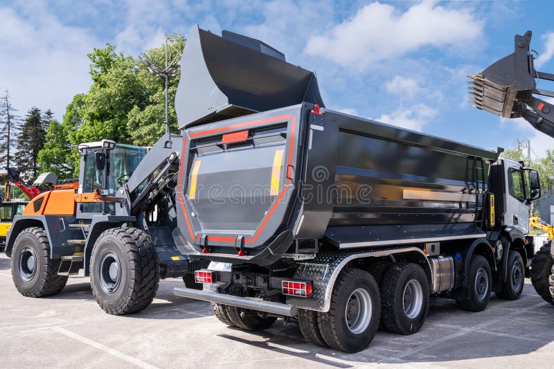 Heavy Construction Machines during a Work Editorial Stock Photo - Image ...