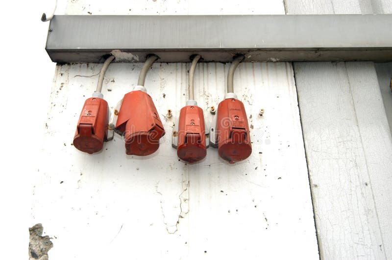 Heavy Current Power Plug and Cable Stock Photo - Image of electrical ...