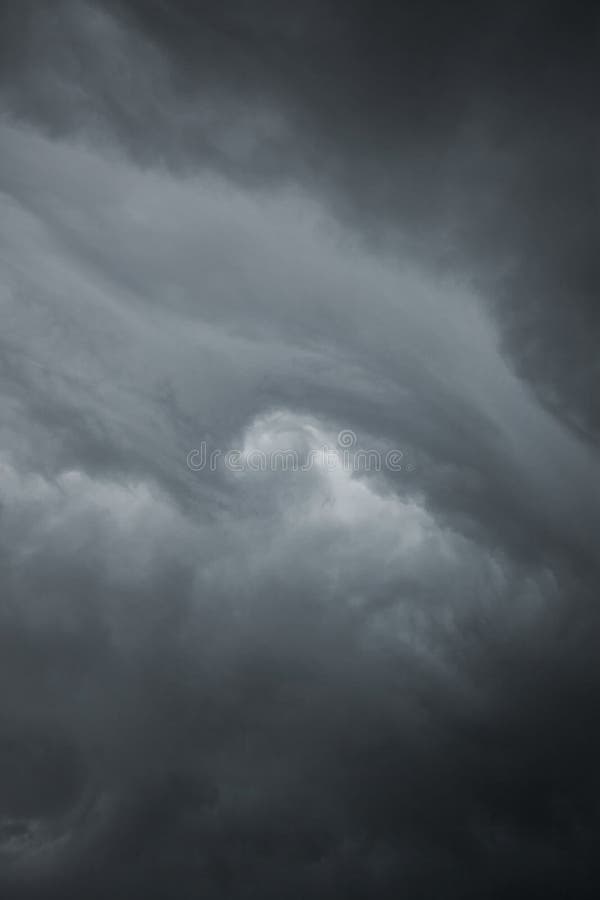 Storm Clouds with Twisting Air Masses Stock Photo - Image of ...
