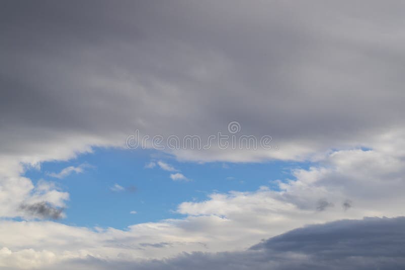Heavy Dark Clouds with Shining Blue Sky Stock Photo - Image of blue ...