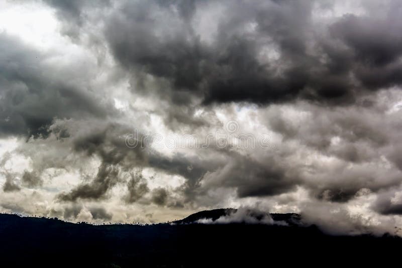 Heavy Dark Clouds, Thunderstorm Clouds Texture. Suitable As an a Stock ...
