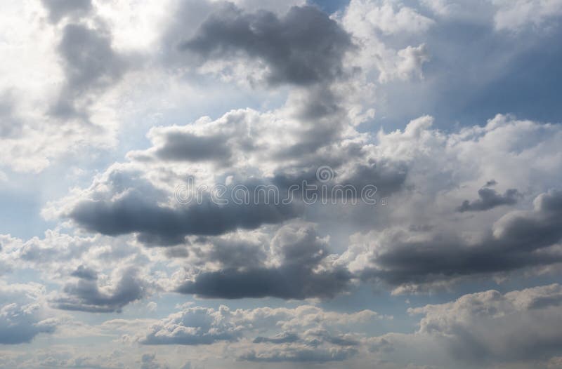 Heavy Dark Storm Raining Clouds Over the Sky Stock Image - Image of ...