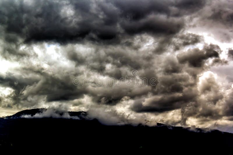 Heavy Dark Clouds, Thunderstorm Clouds Texture. Suitable As an a Stock ...