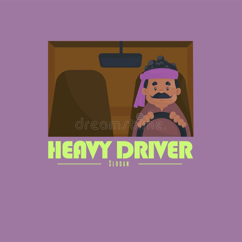 Heavy Driver Vector Mascot Logo Stock Vector - Illustration of graphic ...