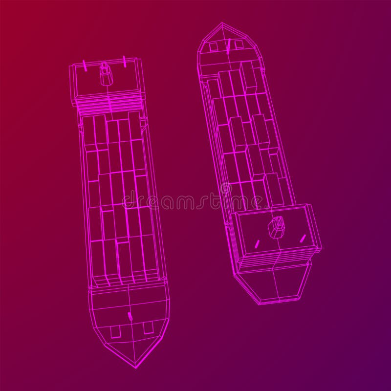 Heavy Dry Cargo Ship of Bulk Carrier Stock Vector - Illustration of ...