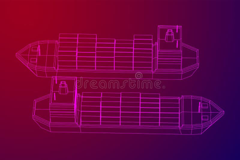 Heavy Dry Cargo Ship of Bulk Carrier Stock Vector - Illustration of ...