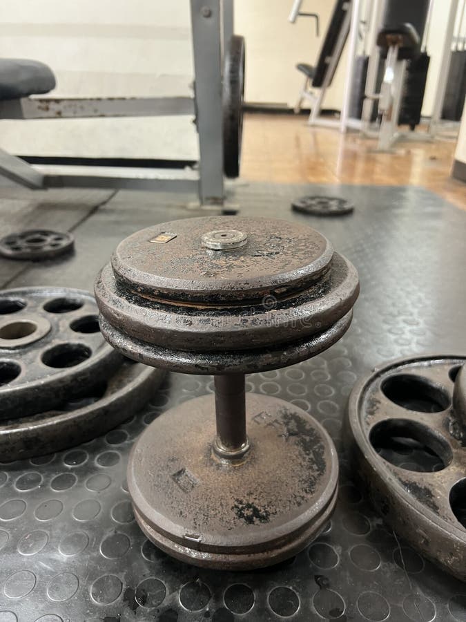 Heavy dumbell 25 kg stock photo. Image of vase, metal - 269381966