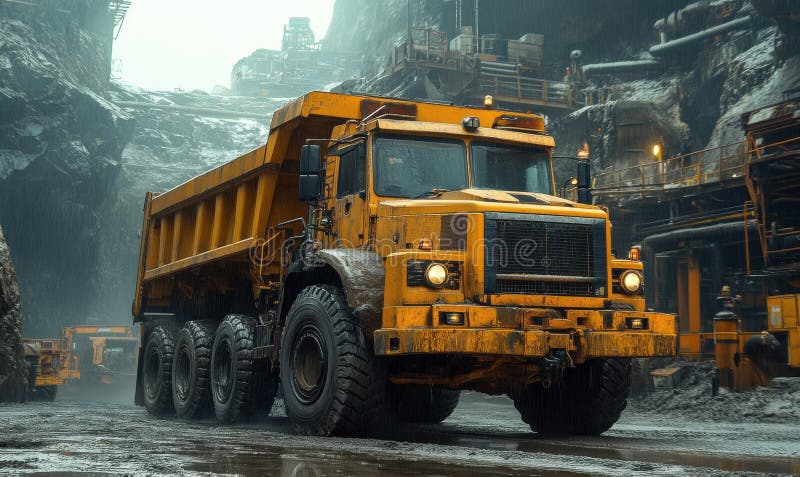 Heavy Dump Truck Transporting Materials Mining Site Daylight Stock ...