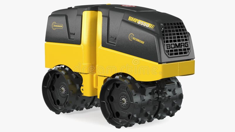 Heavy Duty Bomag Economizer Compactor for Construction Work Stock Photo ...