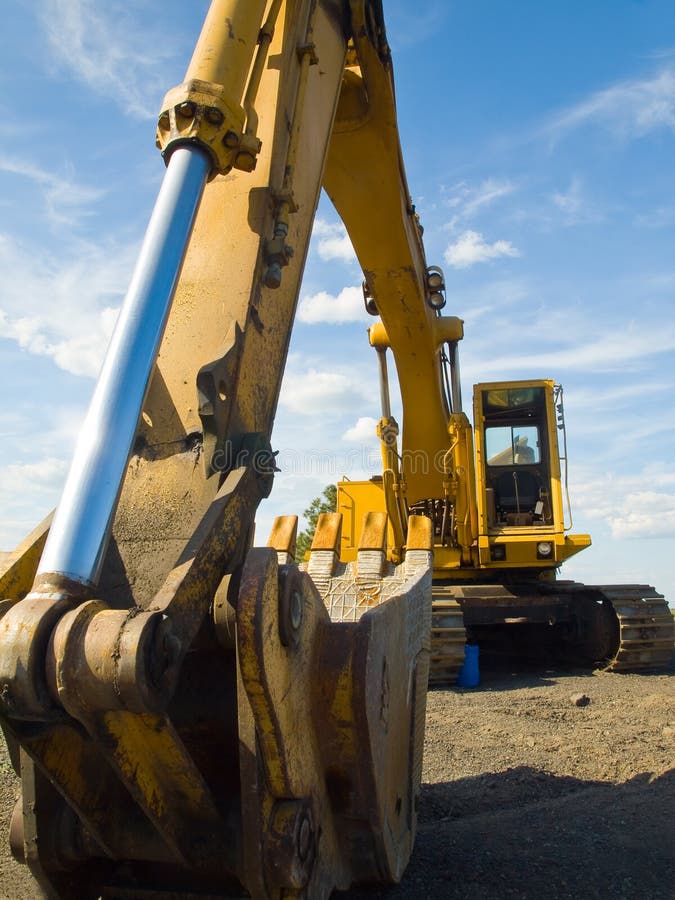 Heavy Duty Construction Equipment Stock Image - Image of excavator ...