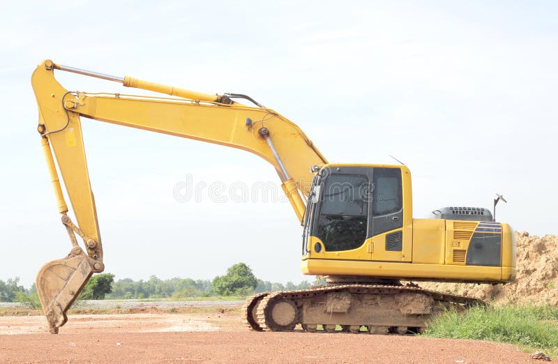 Heavy duty excavator stock photo. Image of outdoors, excavator - 41888968