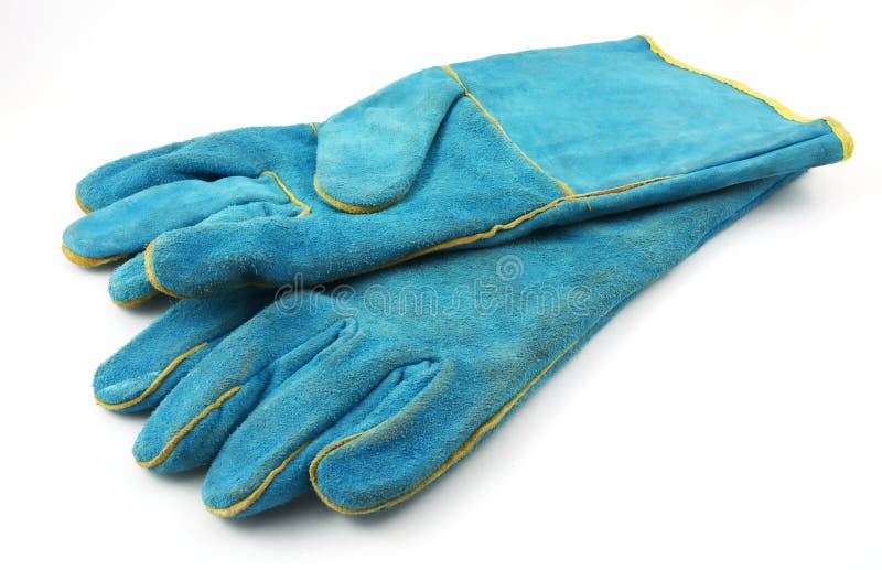 Heavy-duty gloves stock image. Image of blue, construction - 14438819