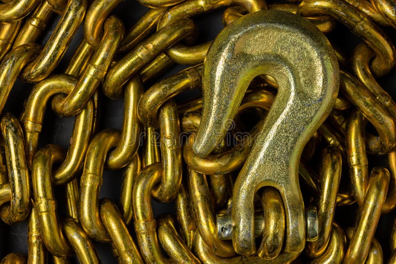 Heavy Duty Hook and Chain stock image. Image of still - 247039509