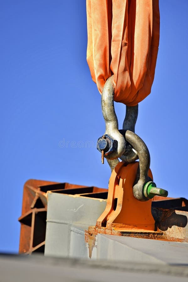 Heavy Duty Industrial Chain Lifting Concrete Structure Stock Image ...