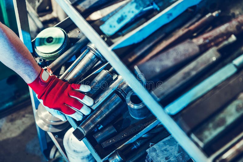 Heavy Duty Industrial Tools and Drill Bits Stock Image - Image of ...