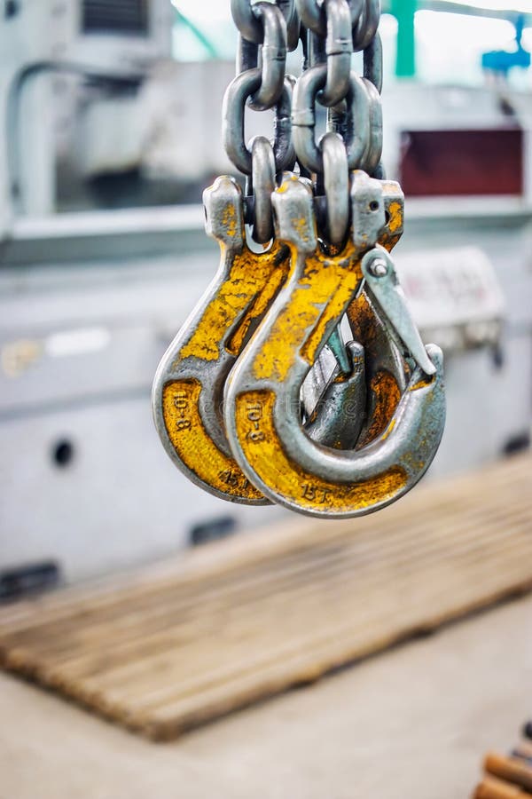 Heavy-duty Lifting Device in an Industrial Workshop Designed for Moving ...