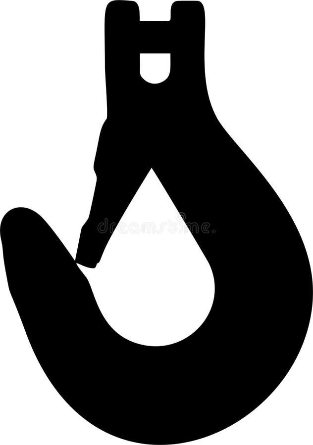 Heavy Duty Lifting Hook Vector Stock Vector - Illustration of flat ...