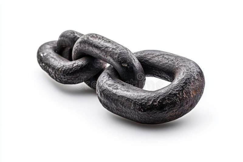 Heavy Duty Metal Chain Links Close-up Stock Image - Image of ...
