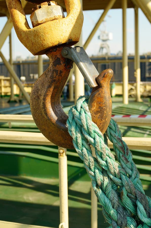 Heavy duty metal hook. stock photo. Image of work, machinery - 81336656