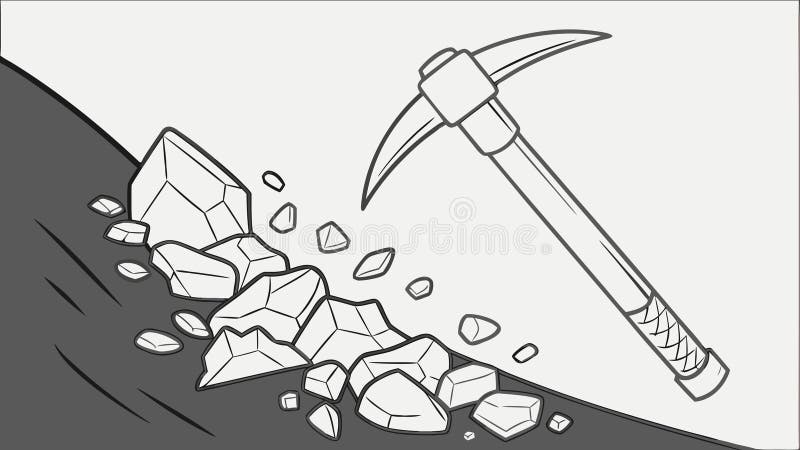 Heavy Duty Pickaxe, Mining or Construction Tool, Breaking Ground ...