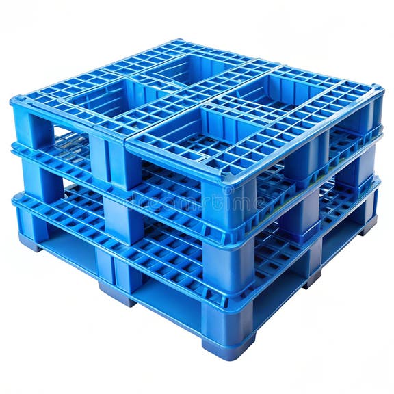 Plastic Pallet with Interlocking Sections for Stacking Stock ...