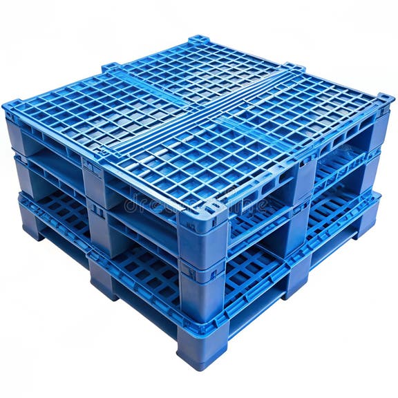 Plastic Pallet with Interlocking Sections for Stacking Stock ...