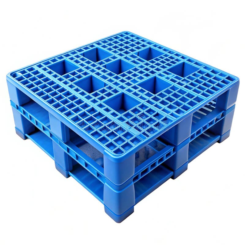 Plastic Pallet with Interlocking Sections for Stacking Stock ...