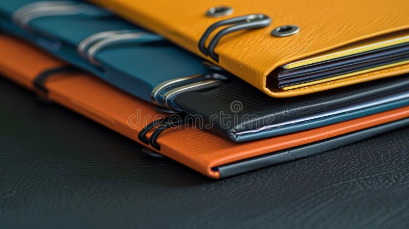 Heavy-Duty Ring Binders for Long-Term Use Stock Illustration ...