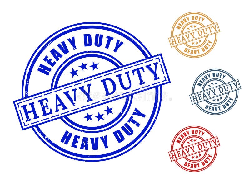 Heavy Duty Rubber Stamps Blue Red Green Gold Variations Stock ...