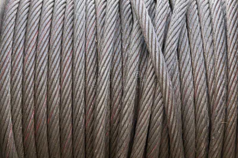 Structure: Wire Rope / Steel Cable Stock Photo - Image of wire, cables ...