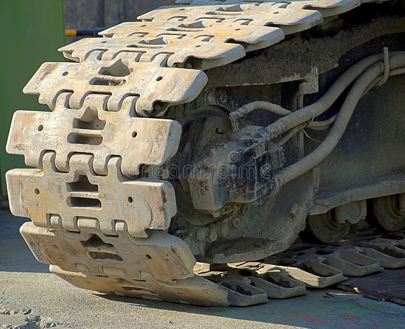 Heavy Duty Tracks of a Construction Machine Stock Photo - Image of ...